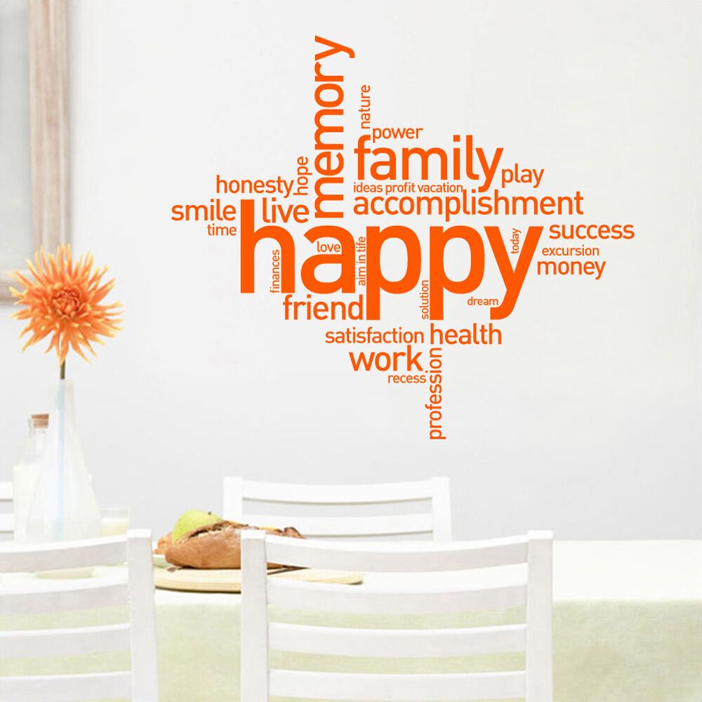 "Happy" Wall Quote