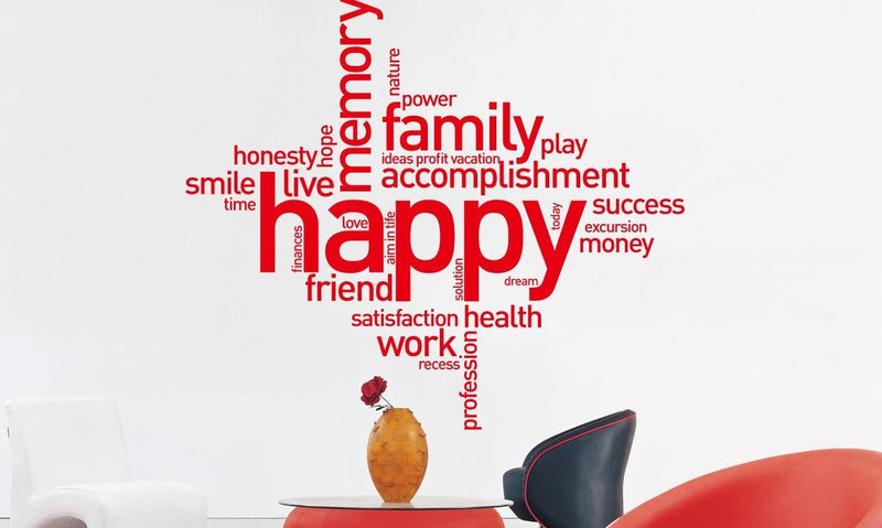 "Happy" Wall Quote