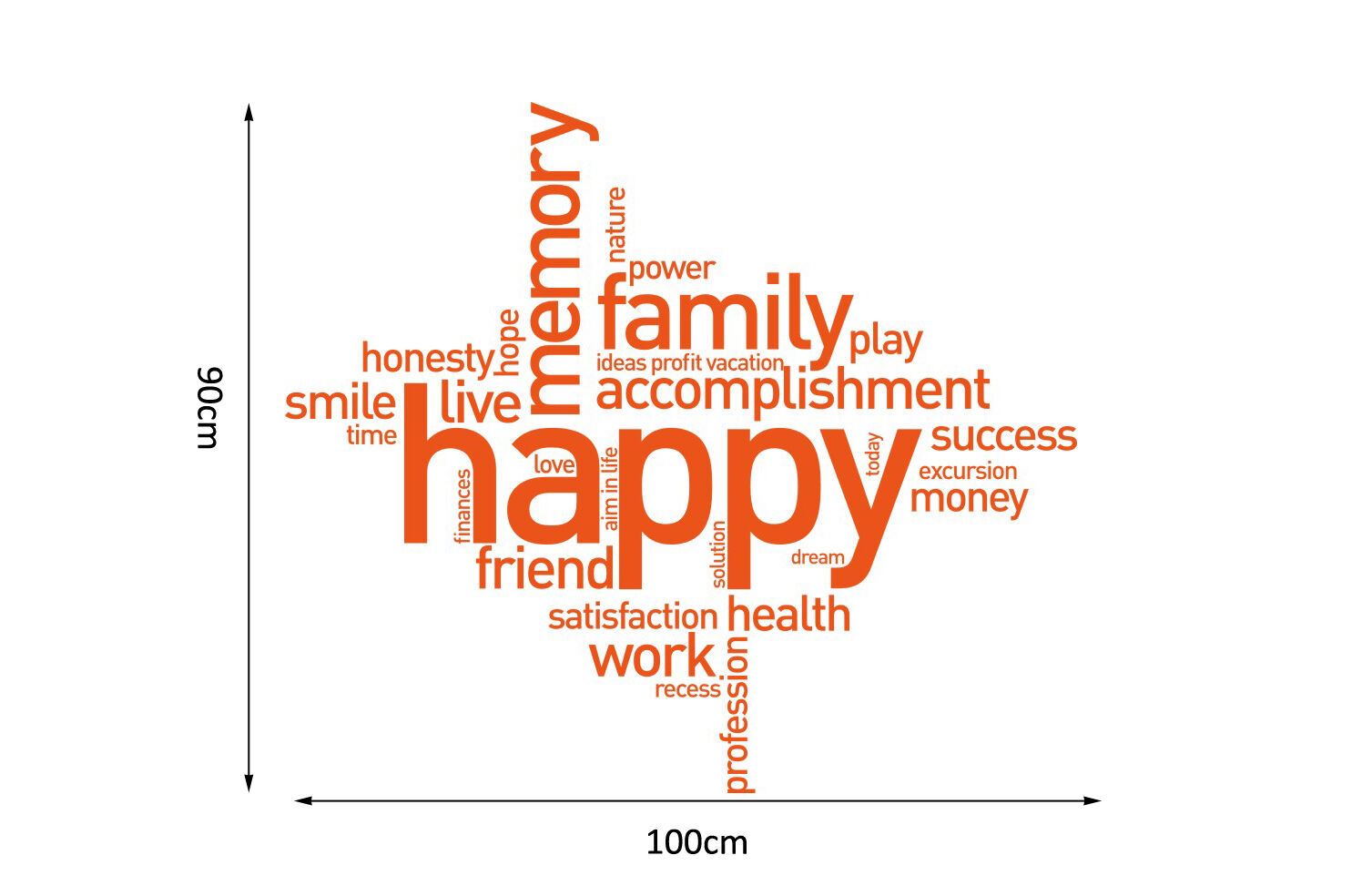 "Happy" Wall Quote