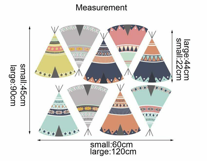 Boho Geometric Triangle Teepee Decal