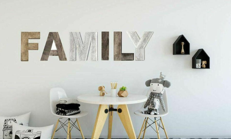 "Family" Wood Quote Wall Sticker