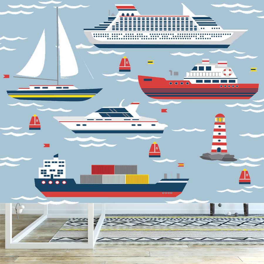 Sea ship marine boat Wall Decal | HYWallArt