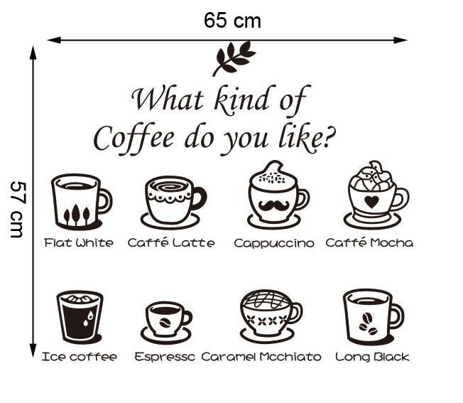 Cafe Shop Window Sticker Decal